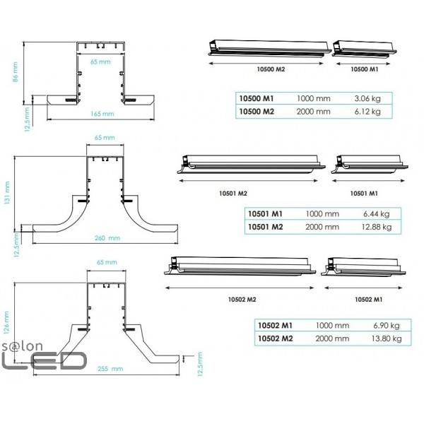 CONTINUOUS LINEAR RECESSED STRUCTURE IBIZA