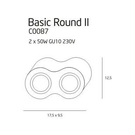 MAXlight BASIC ROUND II GU10 C0085, C0086 white, black