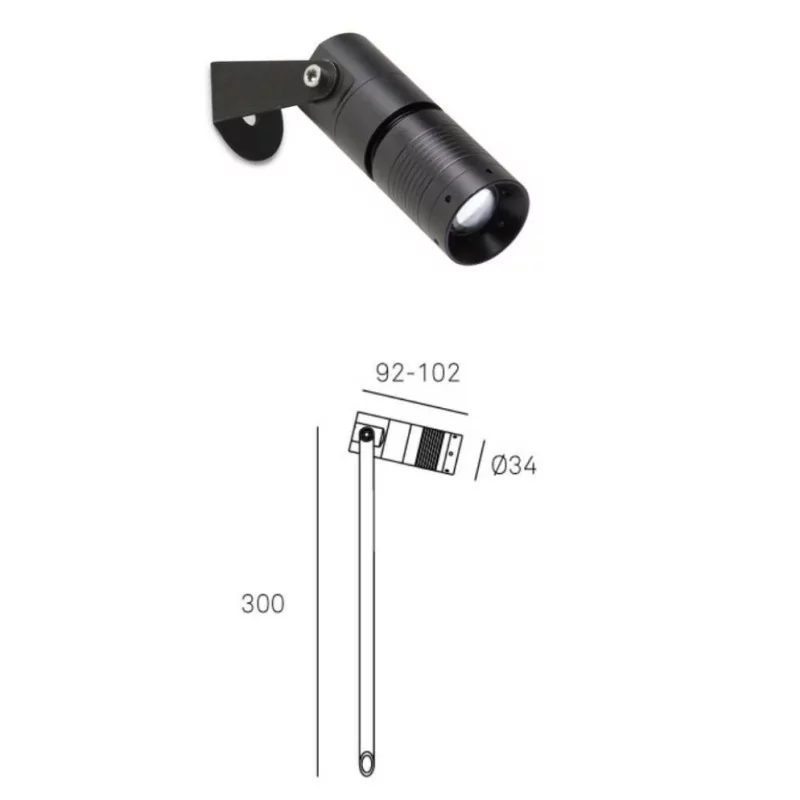 LEDS-C4 ZOOM 05-E030-05 reflektor ogrodowy LED 3,6W 3000K, 4000K