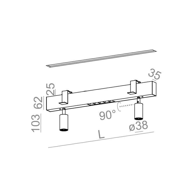 AQFORM RAFTER mix LED recessed