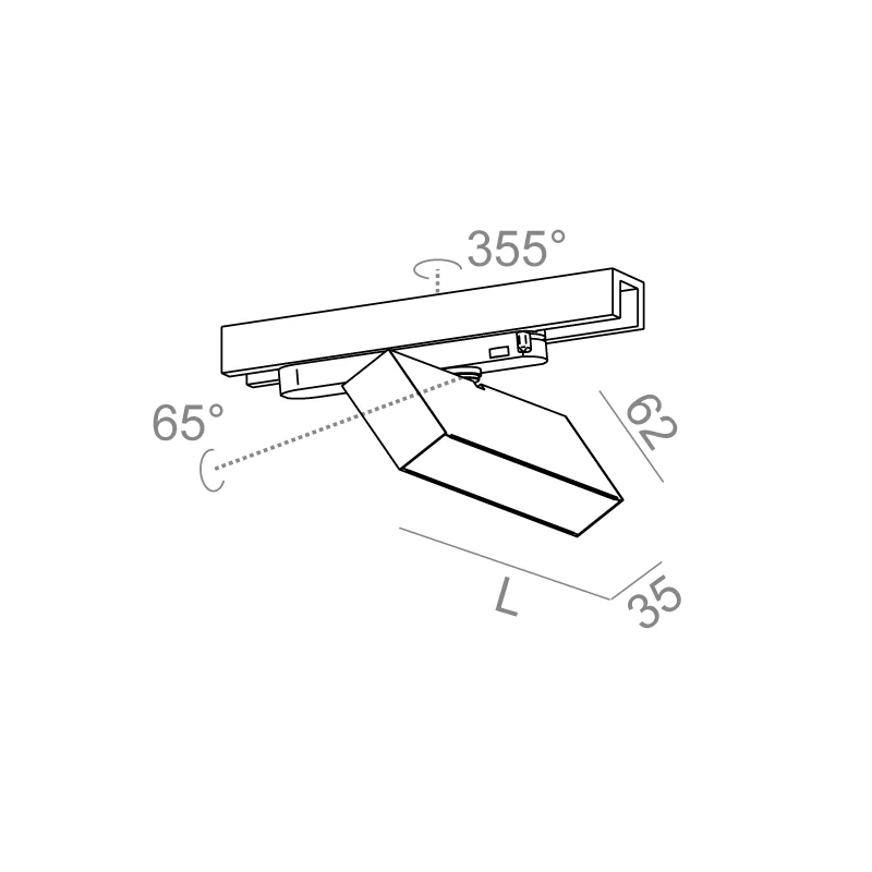 AQFORM RAFTER LED track for 3F lighting track
