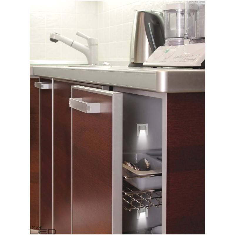 SKOFF LED TANGO light stair steel, alu, white, black 10V, 230V