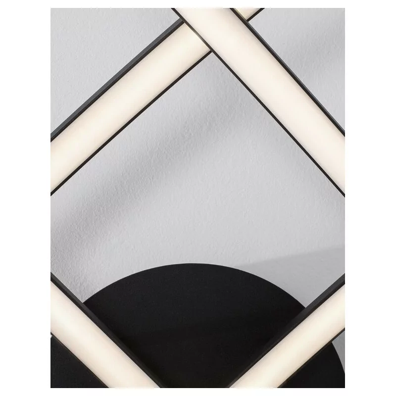 LUCES CATIA LE41600 black LED ceiling 36W, 3000K, diameter 59cm