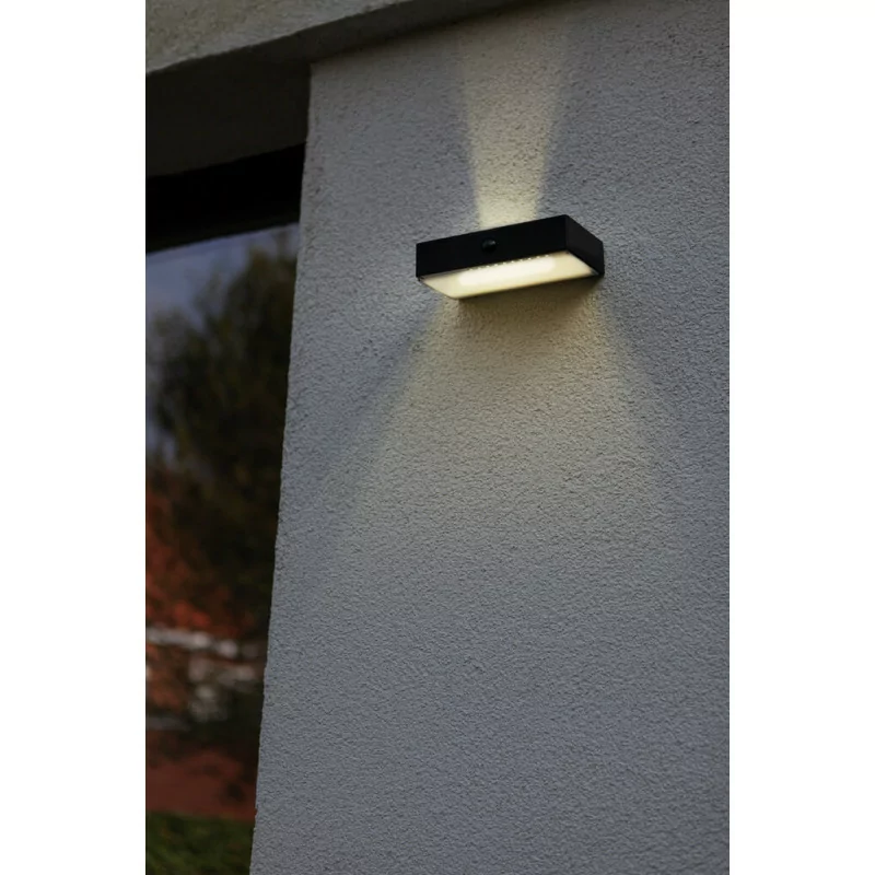 LUTEC FADI LED solar outdoor wall lamp with LED 5W 2700K-6500K