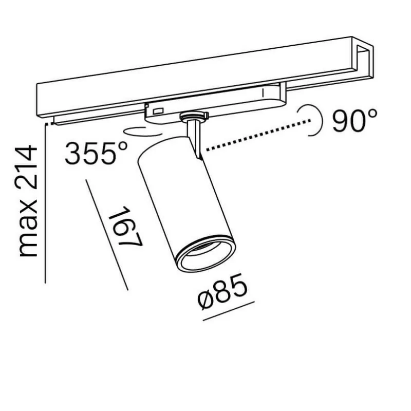 AQFORM HYPER maxi zoom LED track 16445 3-phase modern lamp