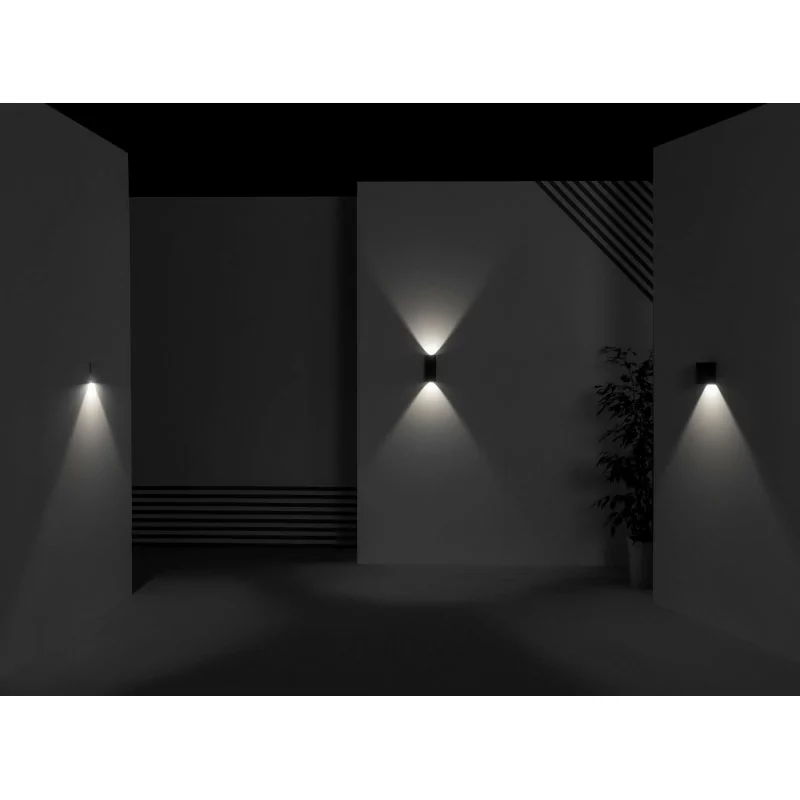 AQFORM VIP square up&down LED 230V exterior wall 26543 outdoor IP65