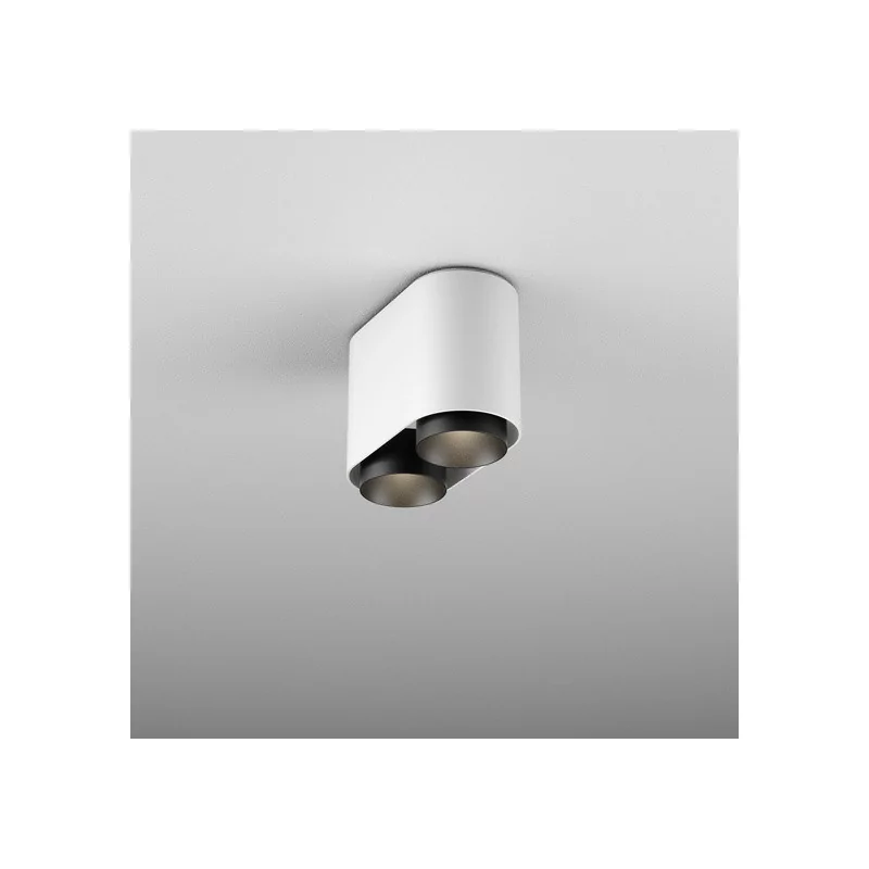 AQFORM VYRO x2 round LED 230V surface-mounted 47034 2700K-4000K