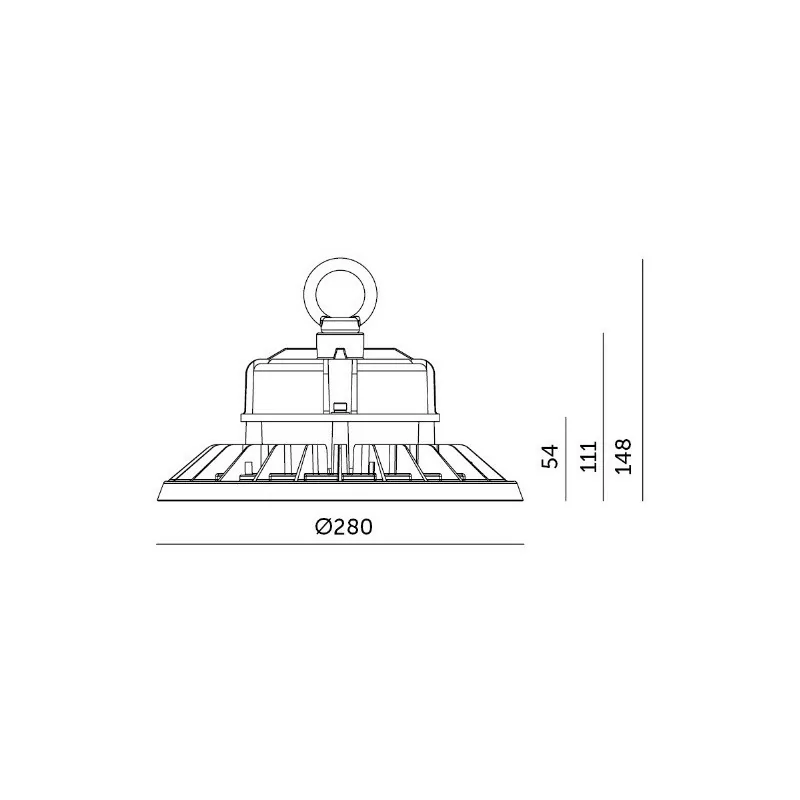 Floodlight LED RIO PRO 150W IP65 4000K IK10