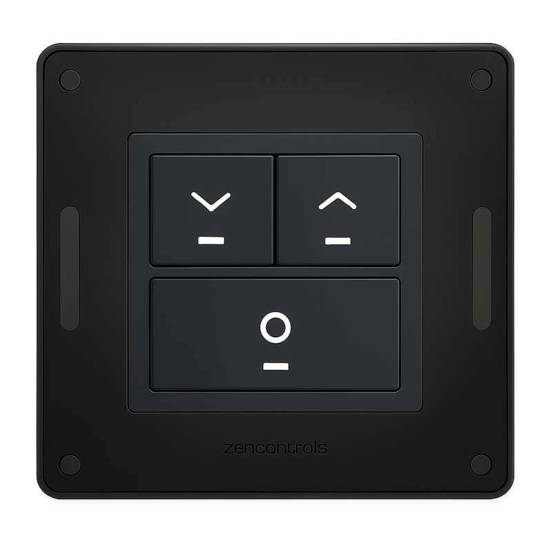DALI-2 roller shutter push button panel black, gold, silver, white