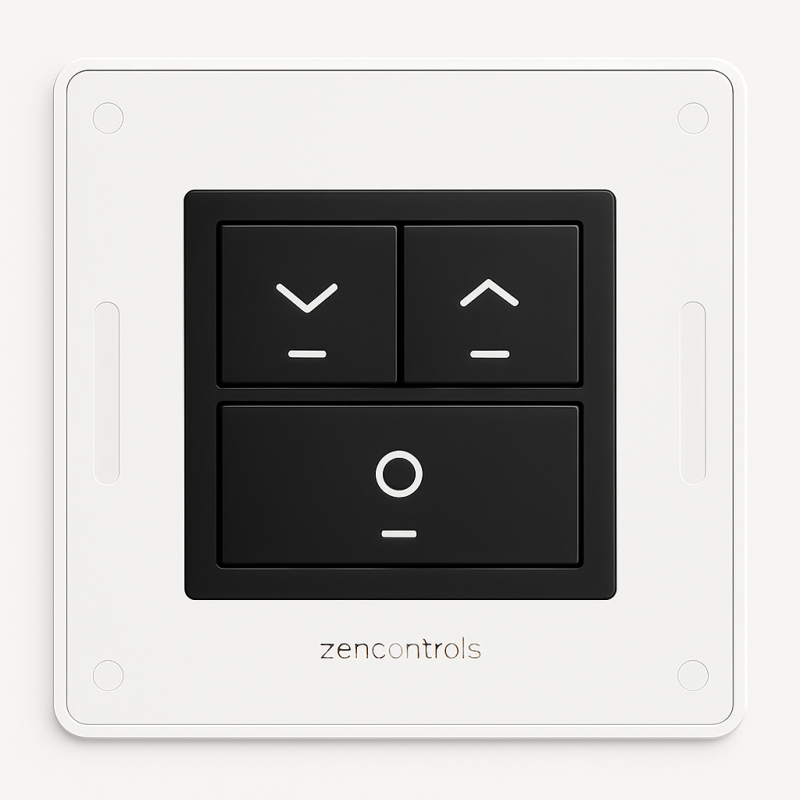 DALI-2 roller shutter push button panel black, gold, silver, white