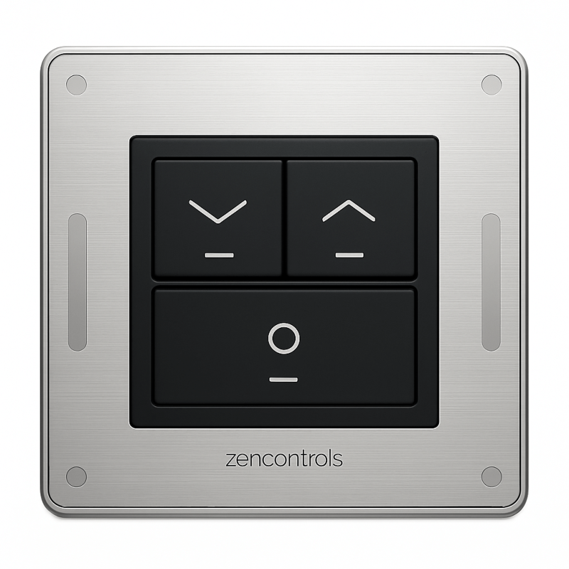DALI-2 roller shutter push button panel black, gold, silver, white