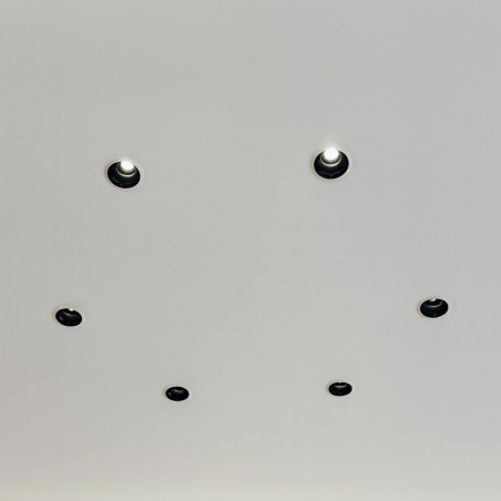 SLED recessed spotlight LED 7W white, black 3000K-4000K